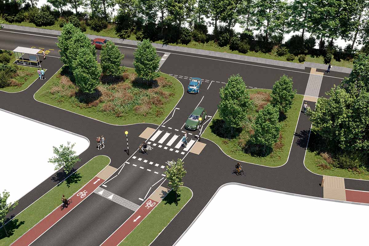 Suffolk Council – Design for Streets Diagrams – 2 – Infra CGI